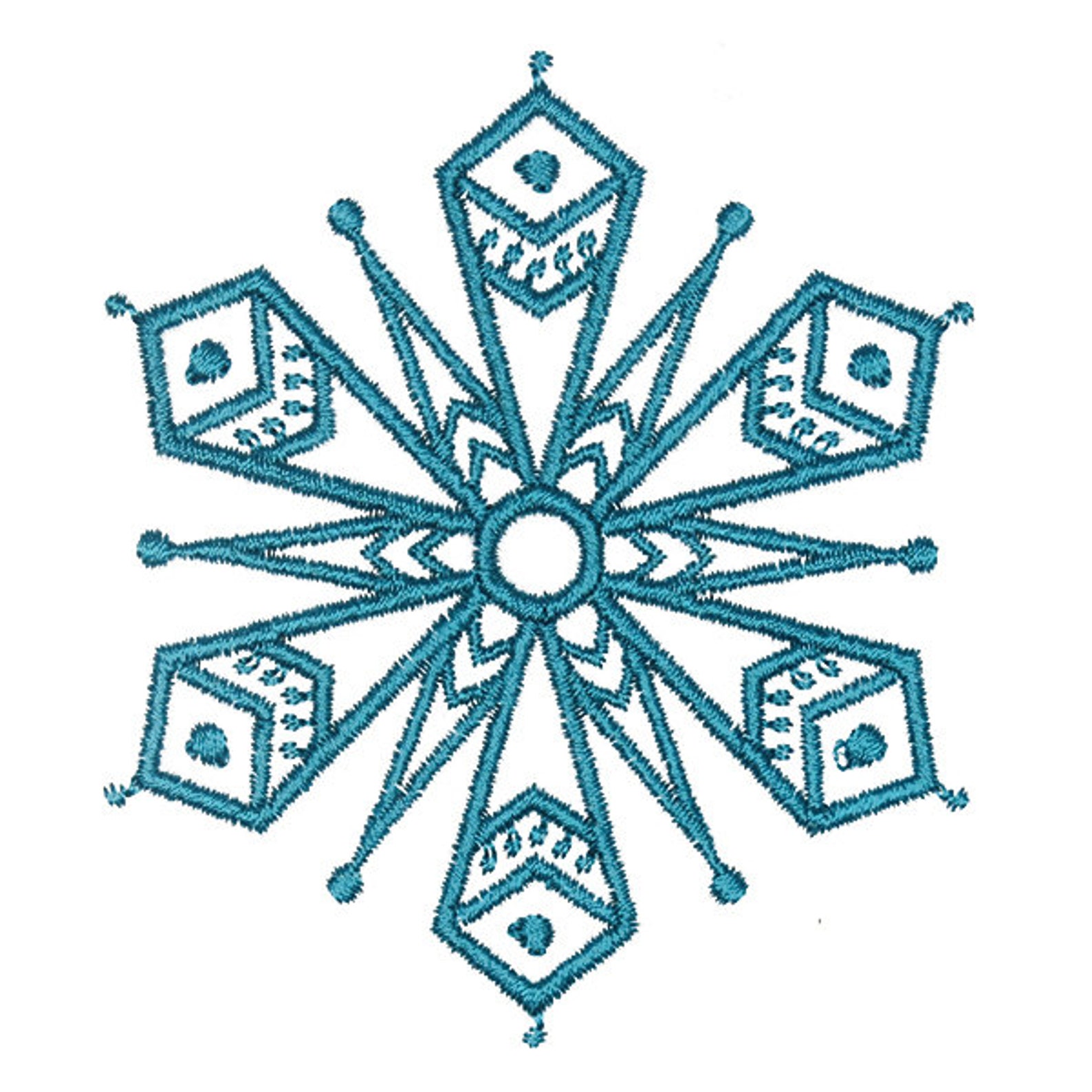 Snowflake Christmas Snow Flake Design Machine Embroidery | Etsy