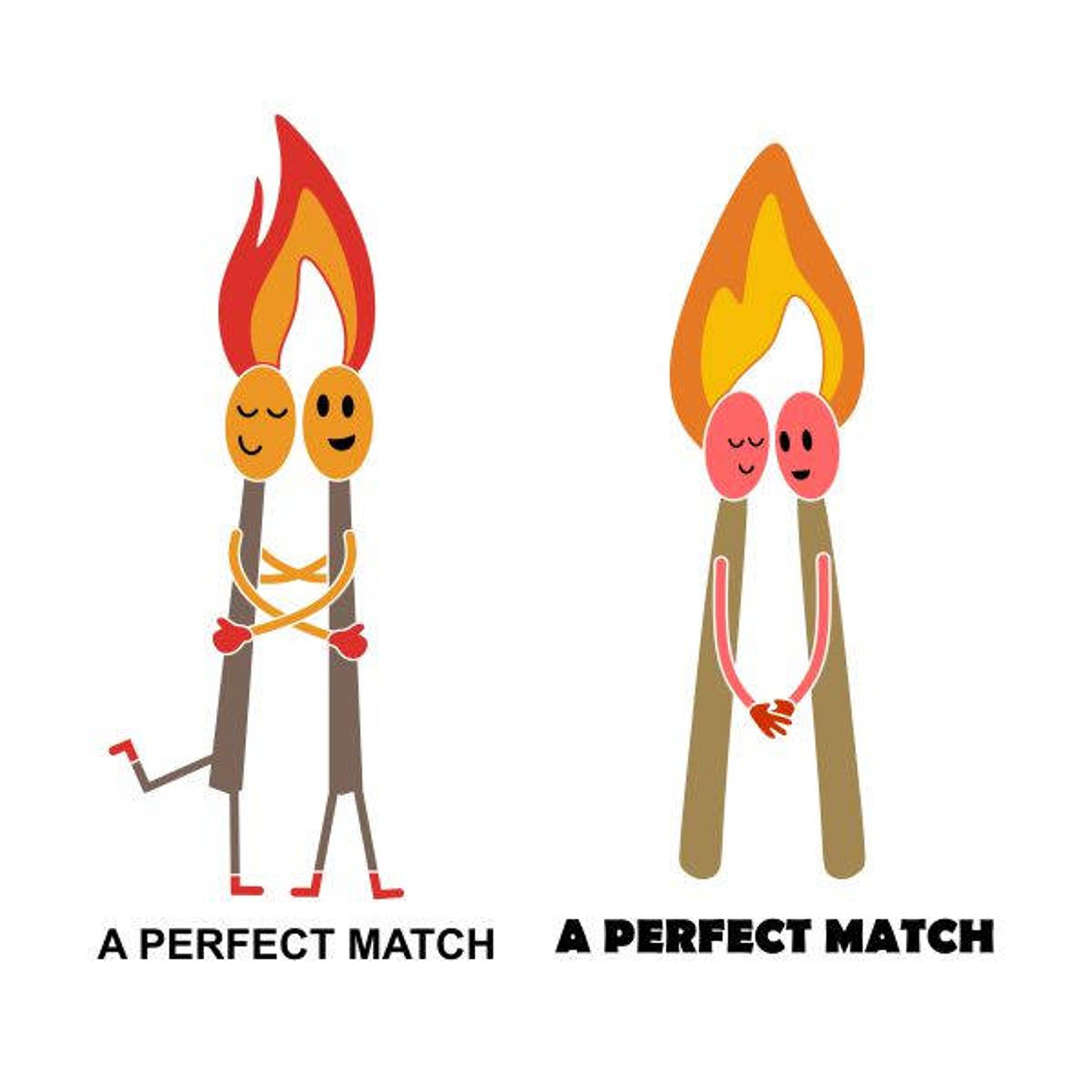 A Perfect Match Cuttable Design SVG PNG DXF & Eps Designs - Etsy