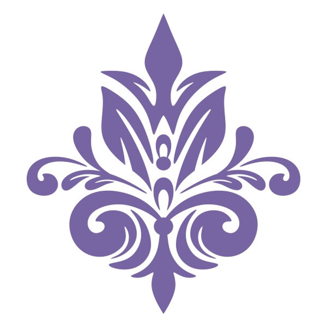 Damask Print Pack Cuttable Design SVG PNG DXF & Eps Designs Cameo File ...