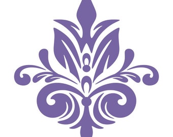 Heart Damask Cuttable Design SVG PNG DXF & Eps Designs Cricut Cameo ...