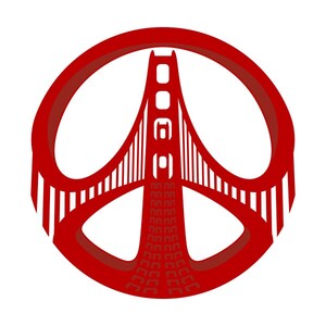 Circle Peace Golden Gate Bridge Pack Cuttable Design SVG PNG DXF & Eps ...