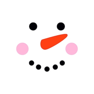 Snowman Face Pack Cuttable Design SVG PNG DXF & Eps Designs Cameo File ...