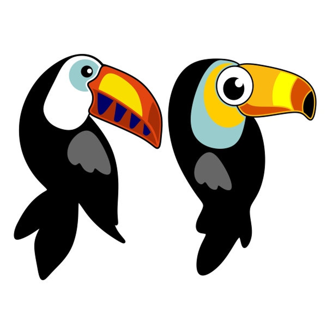 Toucan Rainforest Tropical Parrot Bird Pack Cuttable Design SVG PNG DXF ...
