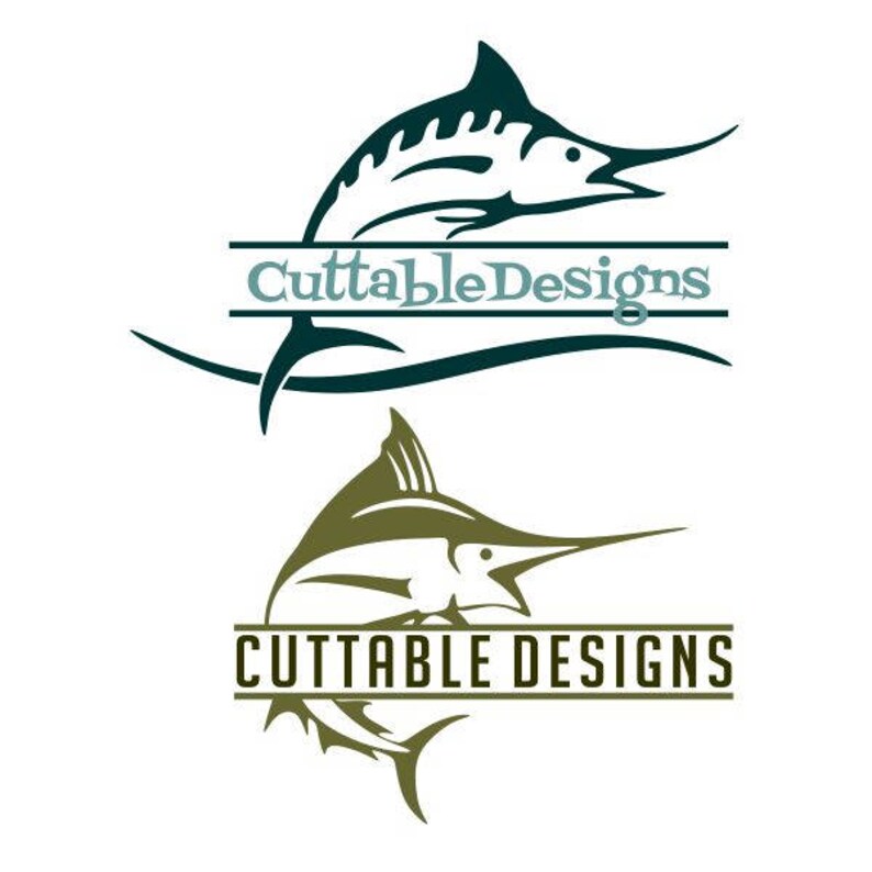 Fish Frame Ocean Beach Cuttable Design SVG PNG DXF & Eps - Etsy