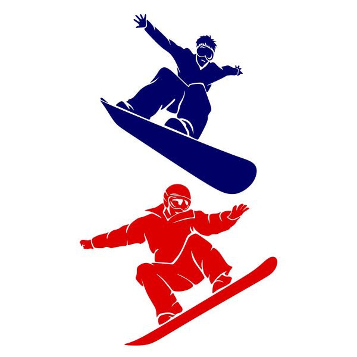 Snow Ski Snowboard Cuttable Design SVG PNG DXF & Eps Designs - Etsy