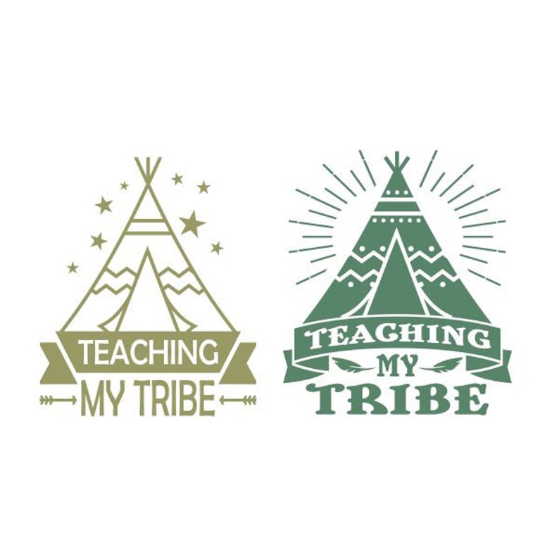 Teaching my tribe school Teacher Cuttable Design SVG PNG DXF & | Etsy