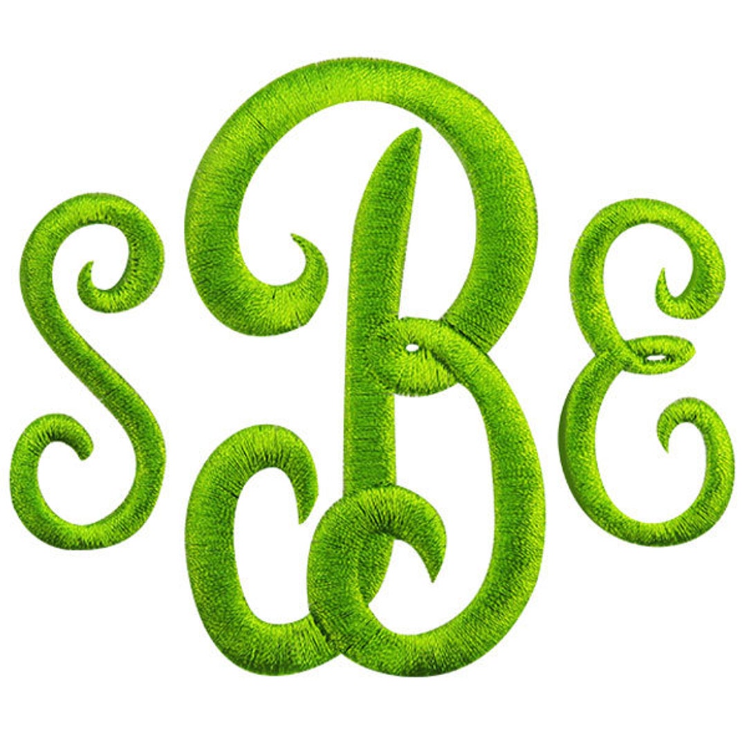 Classic Monogram Machine Embroidery Font Alphabet Letters INSTANT ...