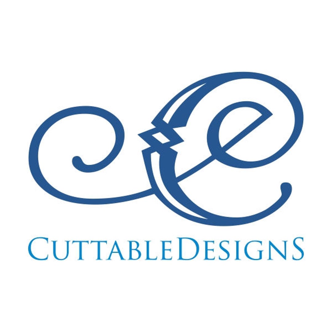 Diamond Script Font Monogram Cuttable Design SVG PNG DXF & Eps Designs ...