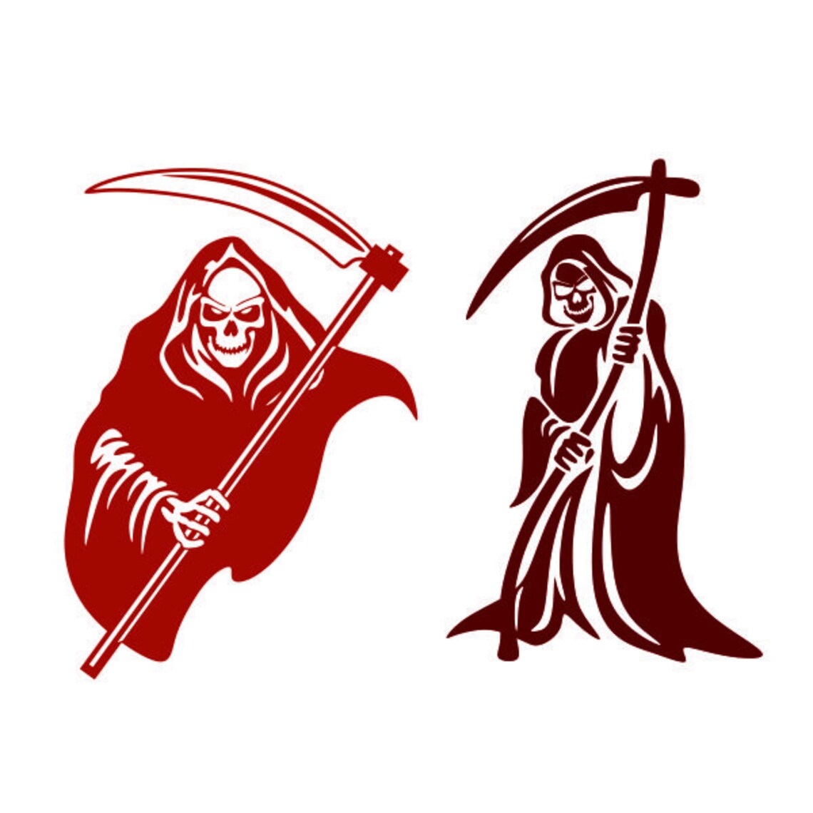 Grim Reaper Halloween Cuttable SVG PNG DXF & Eps Designs Cameo | Etsy
