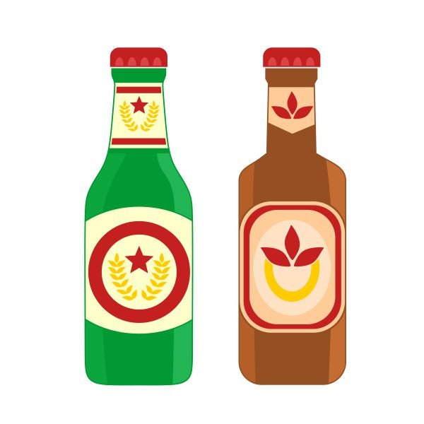 Beer Bottle Craft Cuttable Design SVG PNG DXF & Eps Designs - Etsy