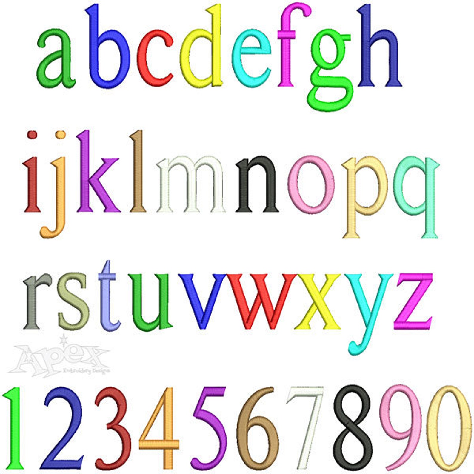 Times Monogram Machine Embroidery Font Alphabet Letters | Etsy