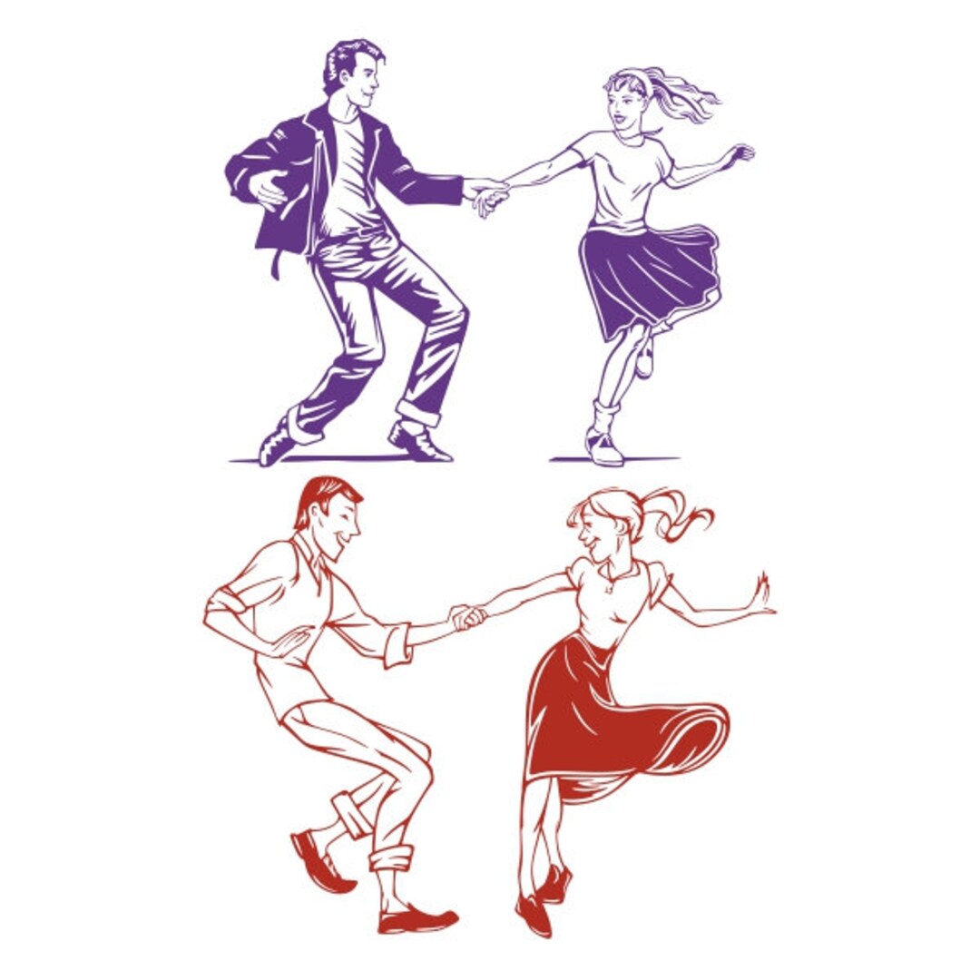 Dancing Couple Pack Cuttable Design SVG PNG DXF & Eps Designs Cameo ...