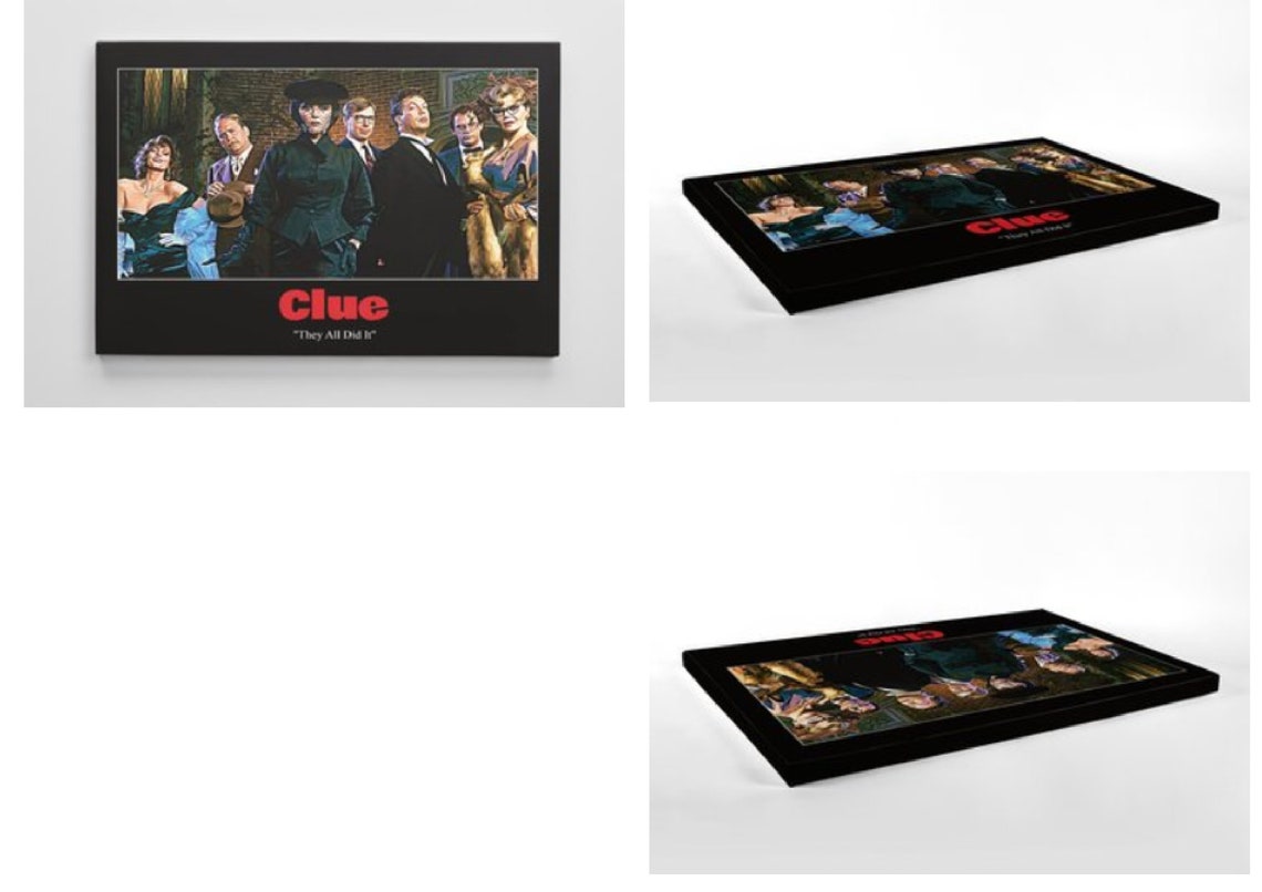 Clue Movie Canvas Print they All Did It Wall Art - Etsy