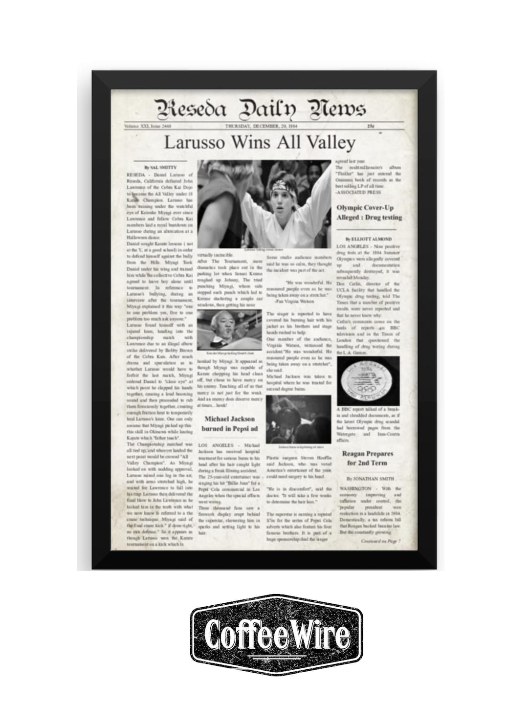 Karate Kid Movie Newspaper Poster 11x17 - Etsy