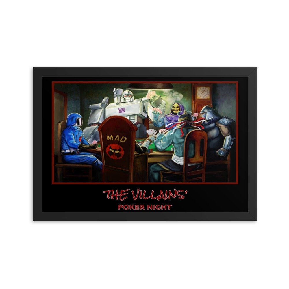 The Villains Poker Night | Etsy