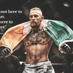 Conor Mcgregor Motivational Poster - Inspiring UFC Legend Artwork for ...