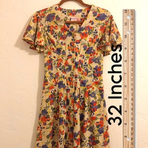 1970s 70s Psychedelic Flower Print Dress by Knits N Bits Fanny Fitz - Etsy