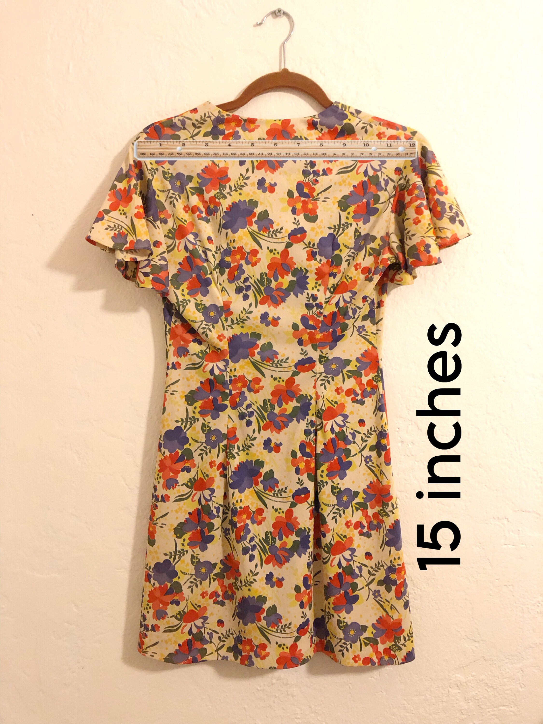 1970s 70s Psychedelic Flower Print Dress by Knits N Bits Fanny Fitz - Etsy