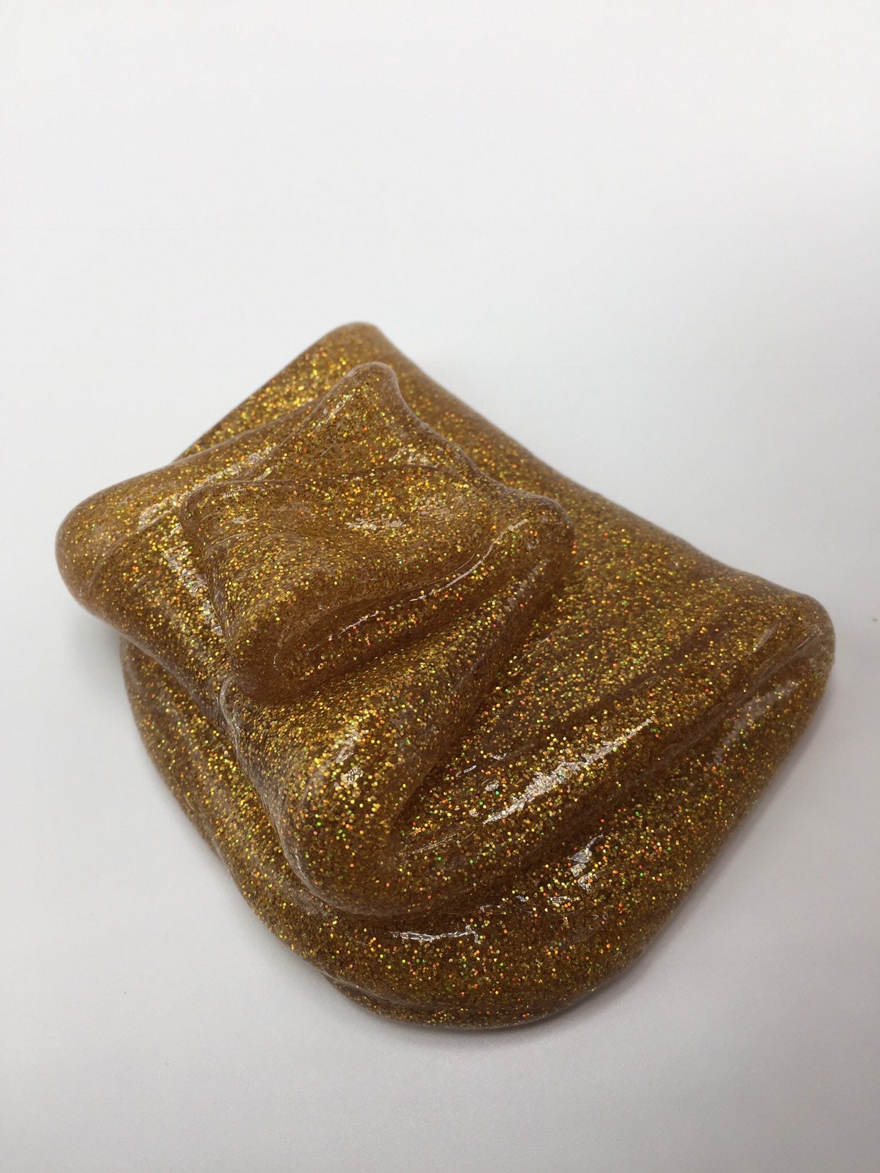 Gold Dust an Unscented Clear Slime With Beautiful Holographic Gold ...