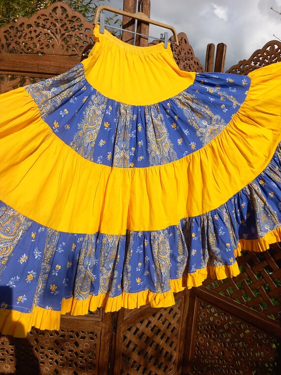 Extra full circle skirt Provencal skirt Ethnic skirt … - Gem