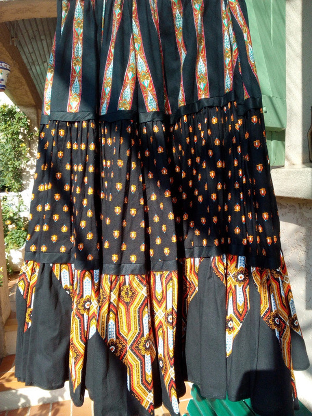 Provençal Skirt Les INDIENNES De NIMES MISTRAL Skirt of - Etsy