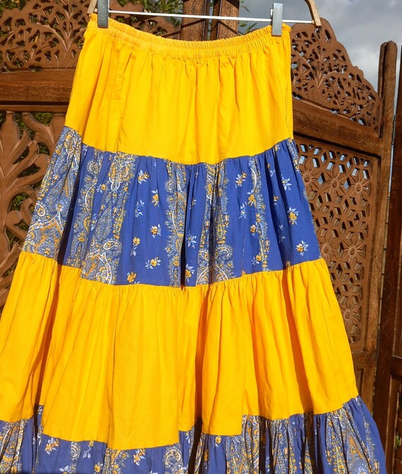 Extra full circle skirt Provencal skirt Ethnic skirt … - Gem