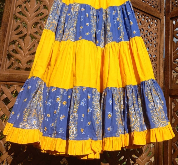 Extra full circle skirt Provencal skirt Ethnic skirt … - Gem