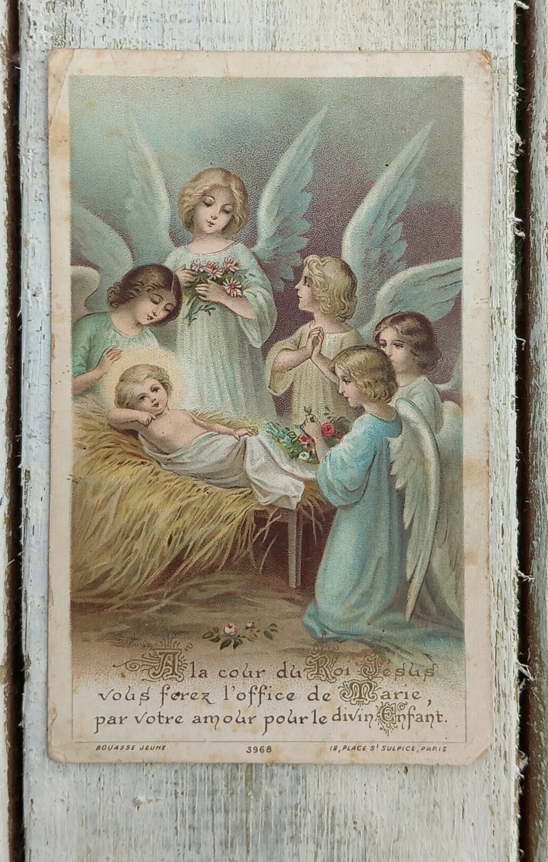 Angel Jesus Child Antique Holy Card Old Religious Picture - Etsy