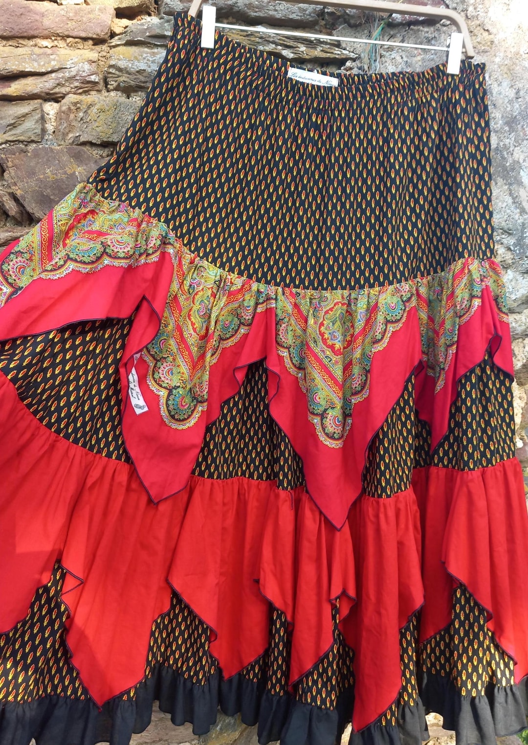 Long Vintage Provençal Skirt by Les INDIENNES De NIMES - MISTRAL ...