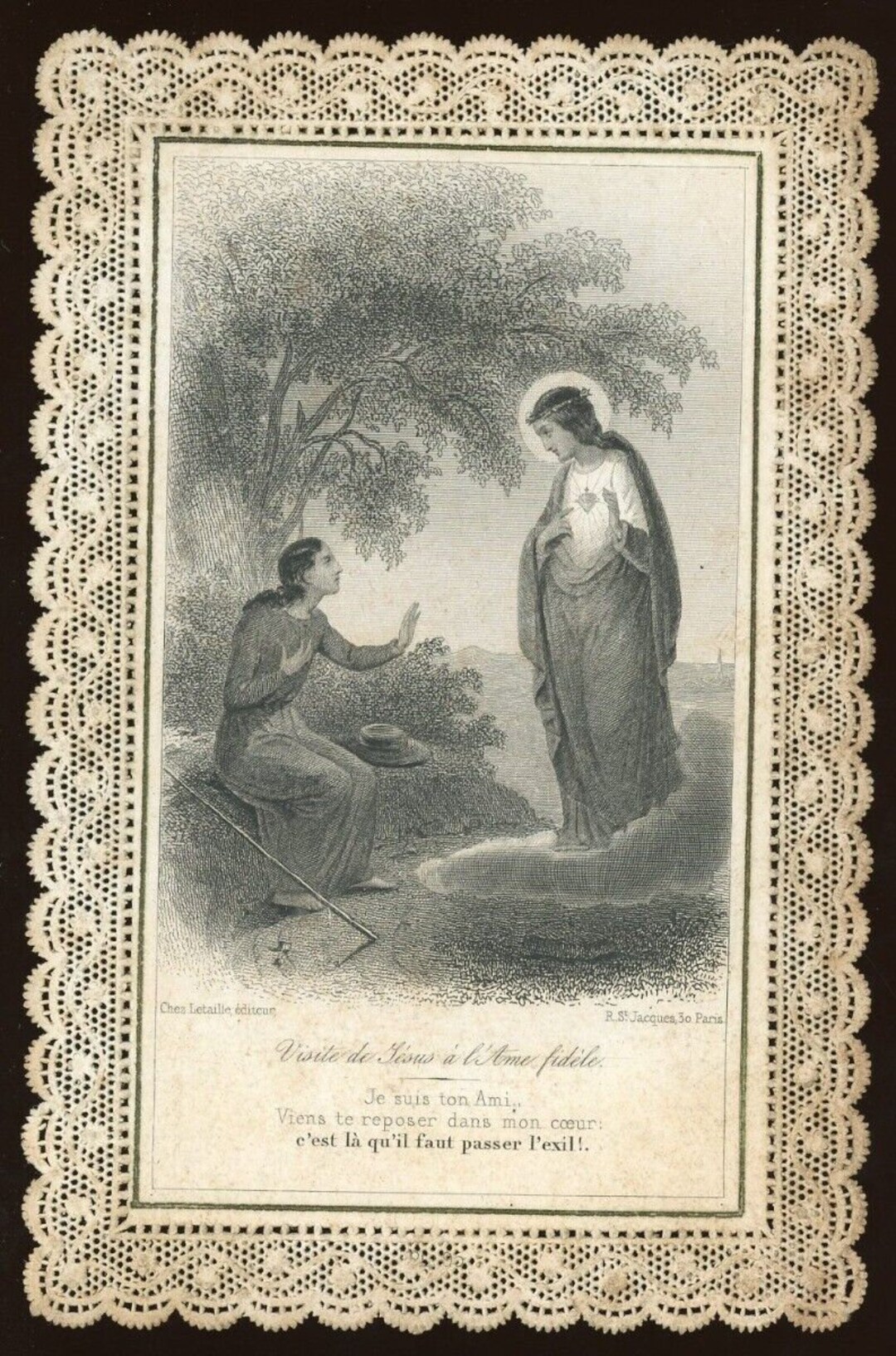 Antique Holy Card Old Religious Image Old Pious Image Old - Etsy