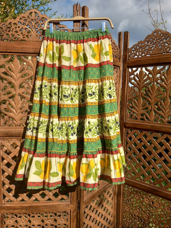 Extra full circle skirt Provencal Skirt Provencal Ski… - Gem