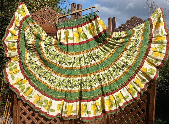 Extra full circle skirt Provencal Skirt Provencal Ski… - Gem