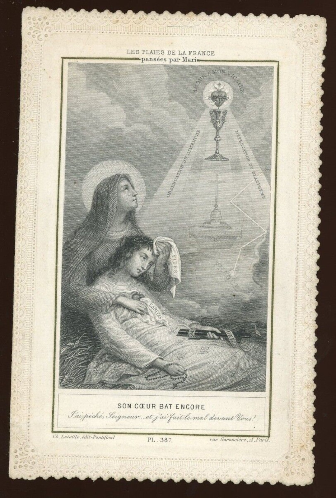 JESUS Antique Holy Card Old Religious Picture Old Pious - Etsy