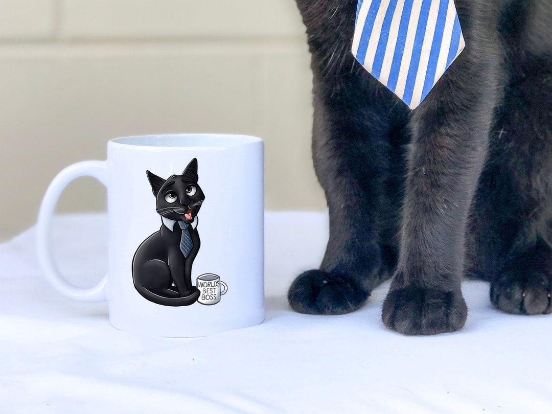 Dunder Kitten Michael Scott Cat Mug, Coworker Gift, the Office TV Show ...