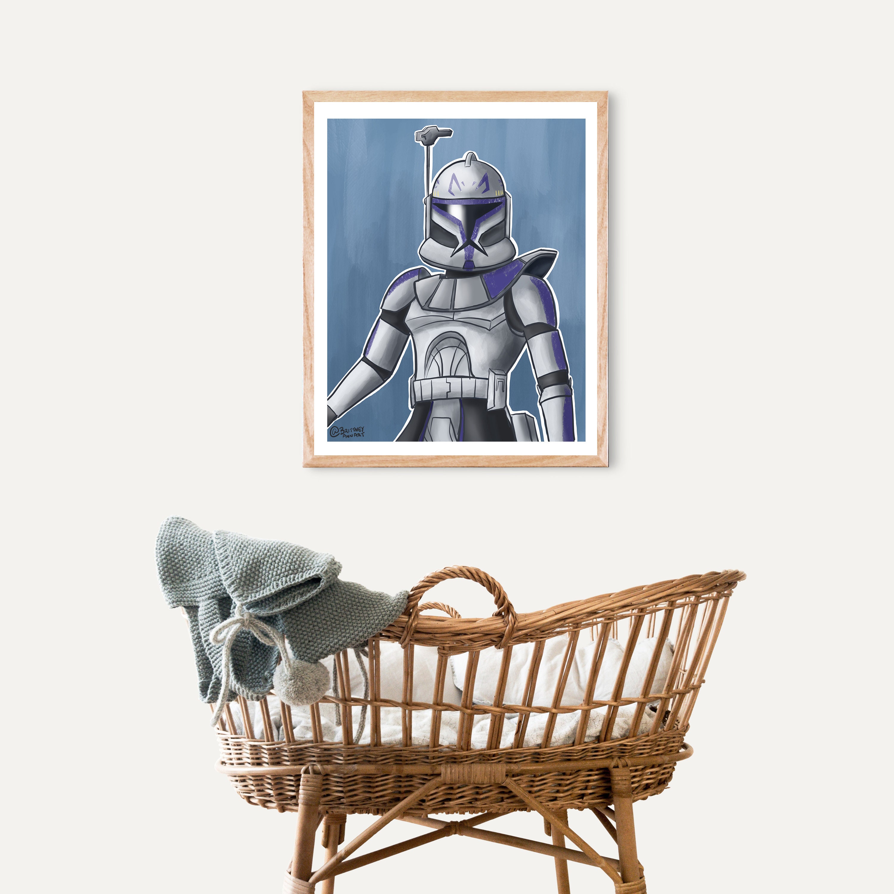 Captain Rex Star Wars Art Print Star Wars Decor ARC Trooper | Etsy