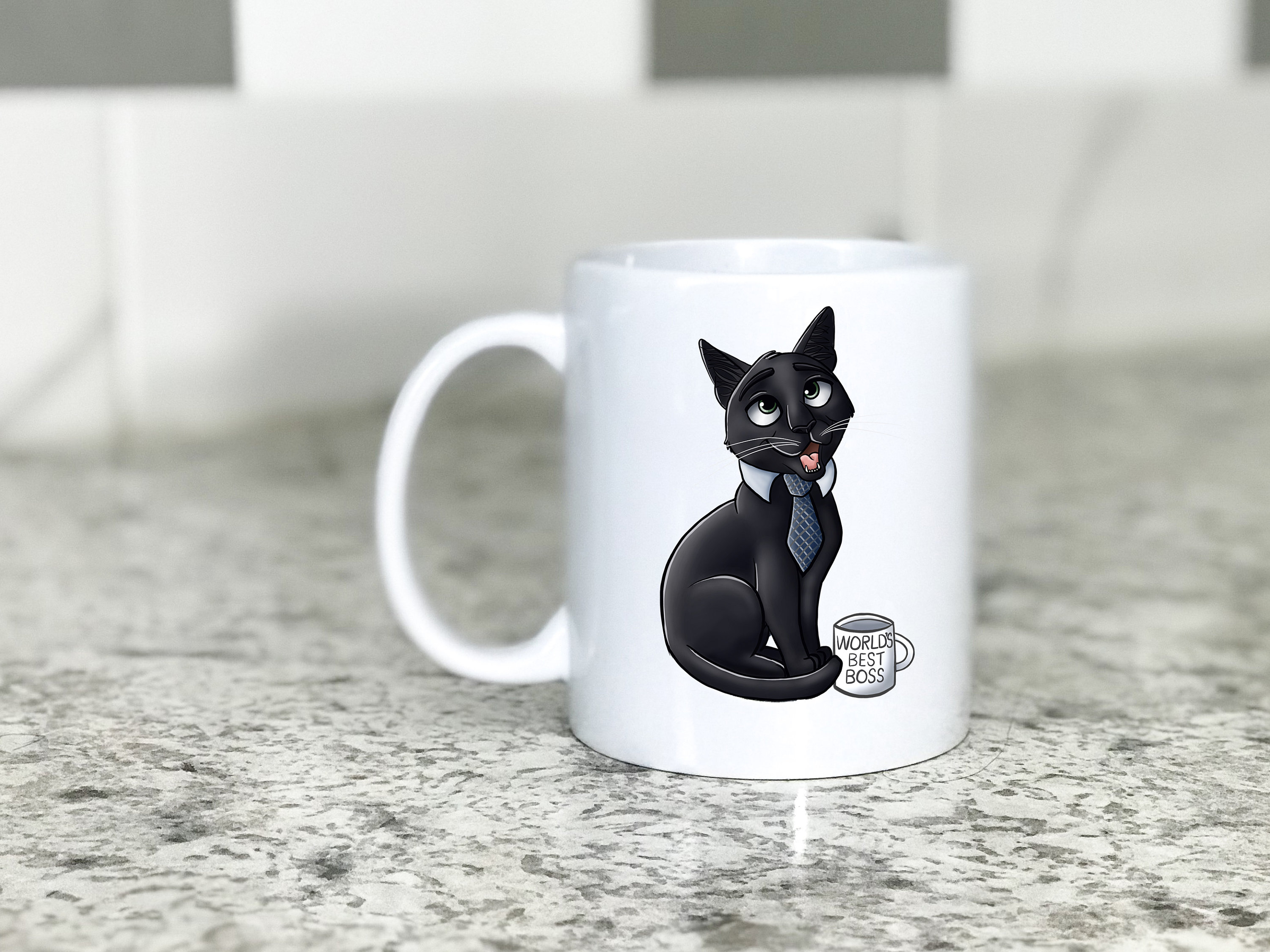 Dunder Kitten Michael Scott Cat Mug, Coworker Gift, the Office TV Show ...
