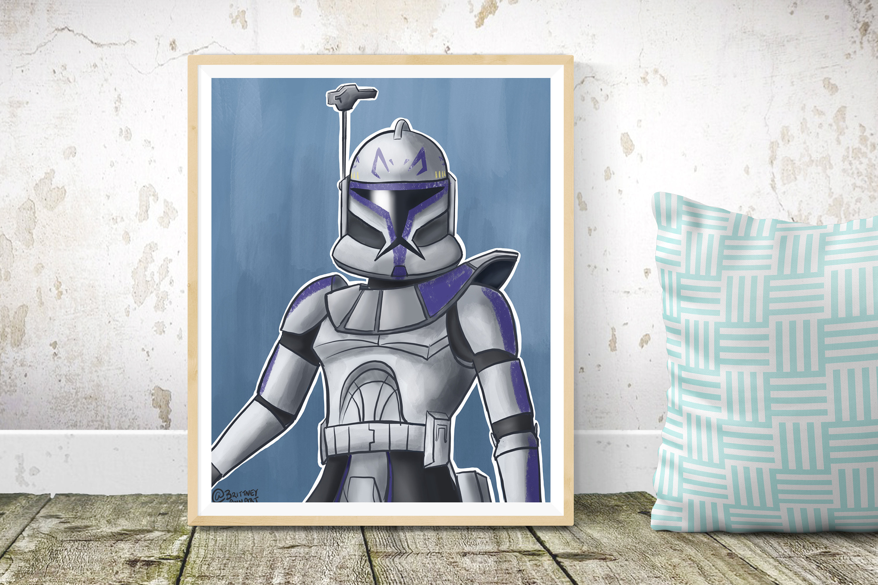 Captain Rex Star Wars Art Print Star Wars Decor ARC Trooper - Etsy