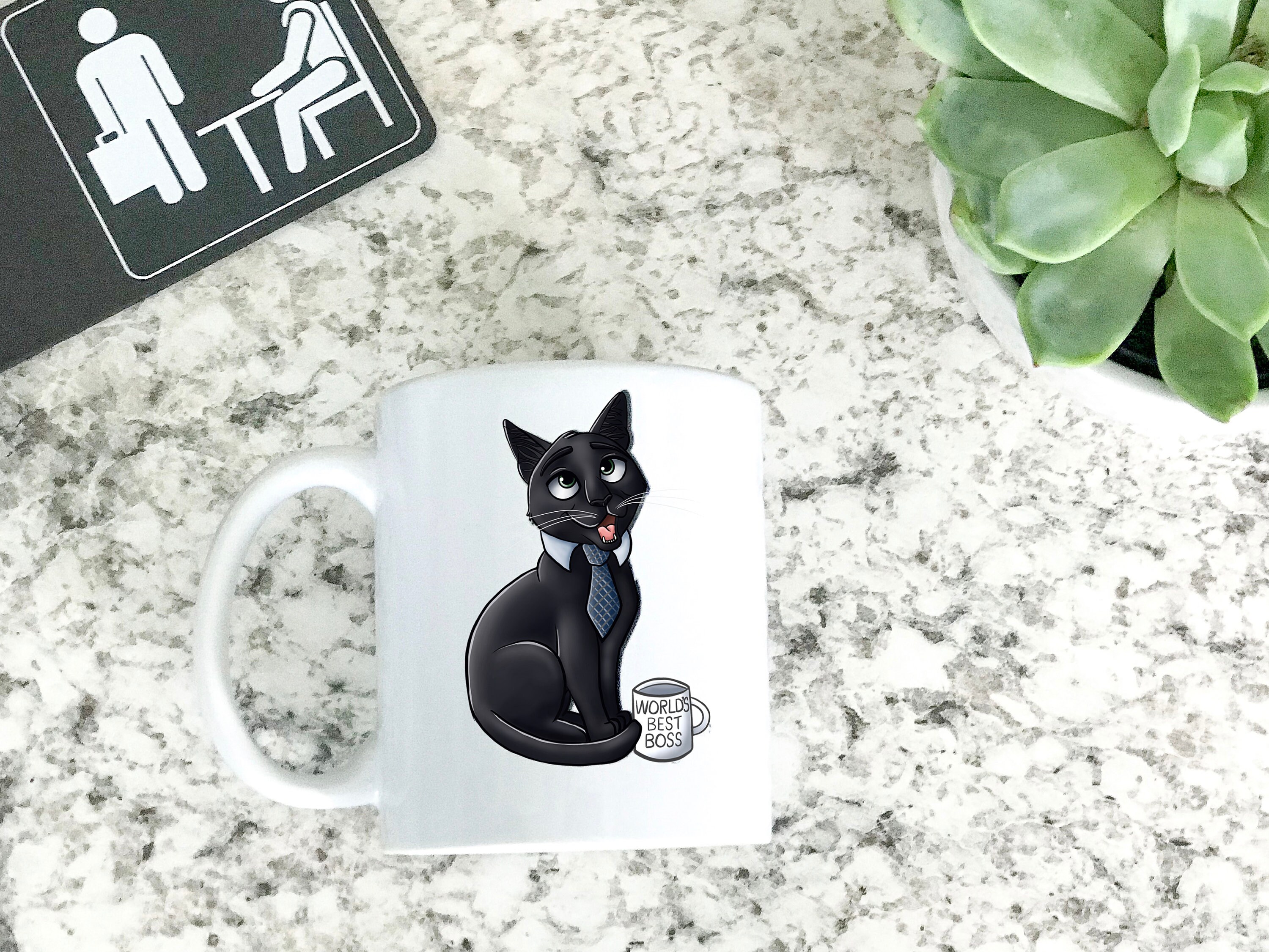 Dunder Kitten Michael Scott Cat Mug, Coworker Gift, the Office TV Show ...