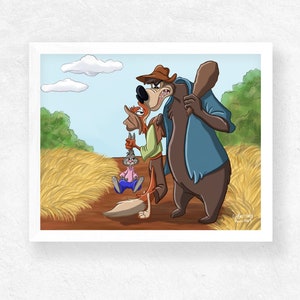 Brer Rabbit, Brer Fox Brer Bear Disney Wall Art, Splash Mountain Poster ...