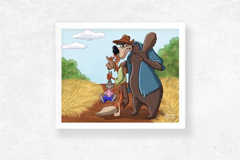 Brer Rabbit Brer Fox Brer Bear Disney Wall Art Splash - Etsy