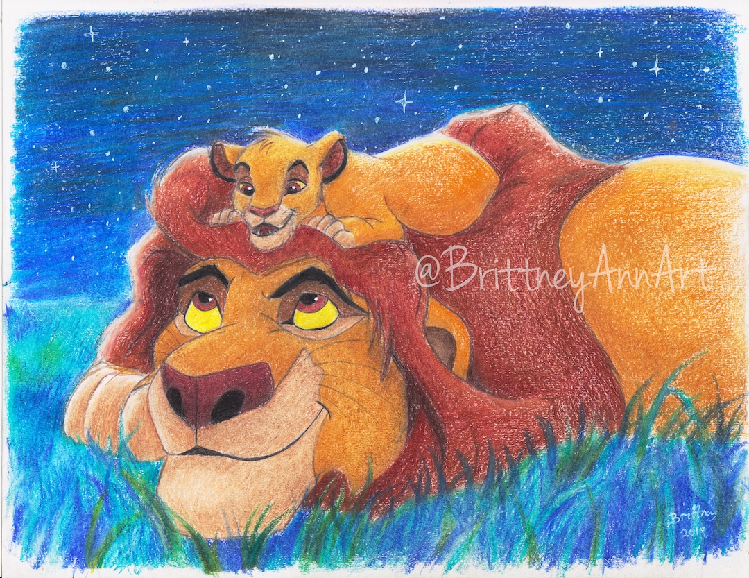 Simba Disney the Lion King 1994 Disney Print - Etsy