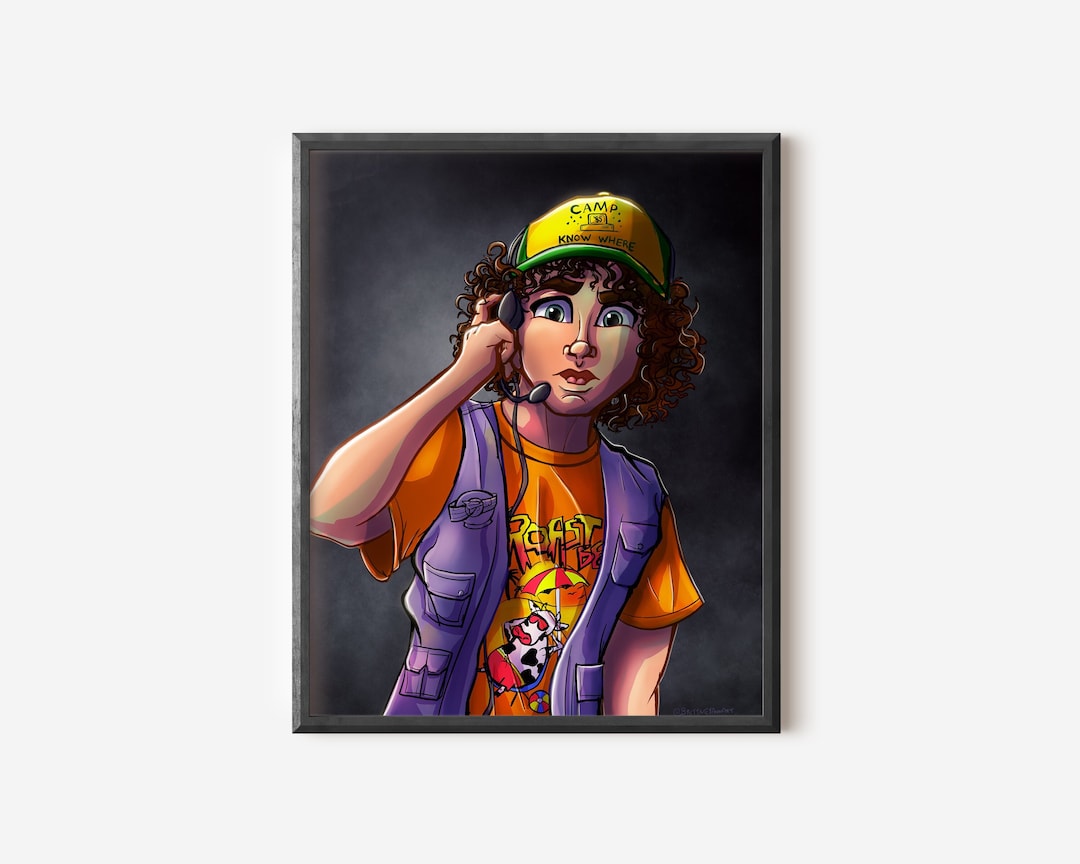 Stranger Things Dustin Digital Painting Stranger Things Print - Etsy