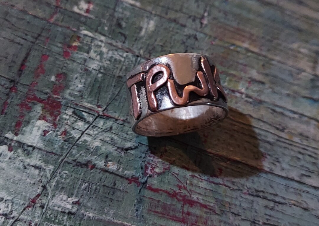 TPWK Treat People With Kindness Ring. Copper and Silver - Etsy