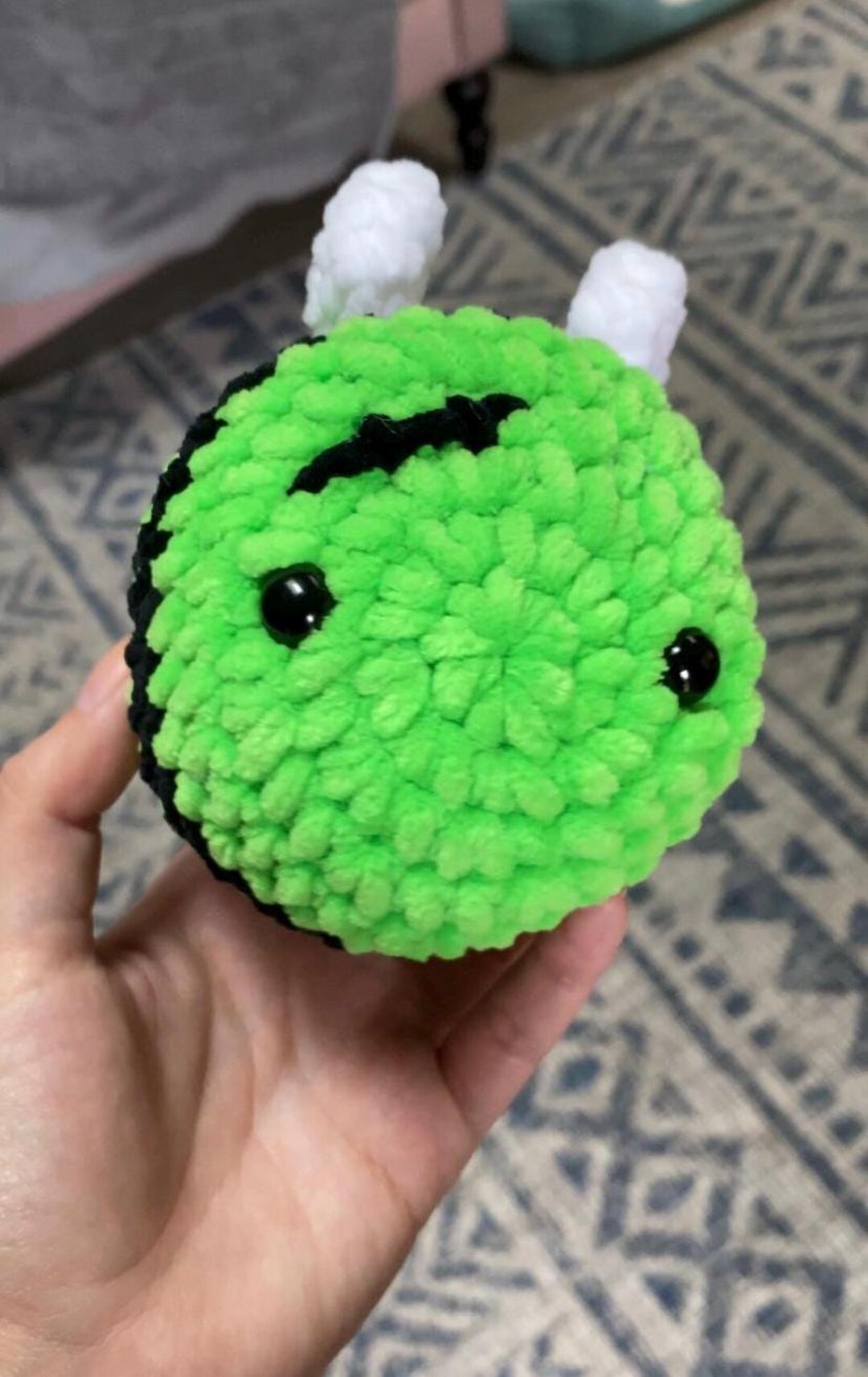 Crochet Amigurumi Zom-bee Plushie - Handmade Zombie Bee - Etsy