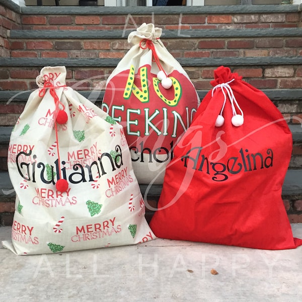 Personalized Santa Sack - Etsy