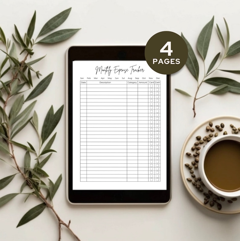 Monthly Expense Tracker Printable Bundle - Etsy
