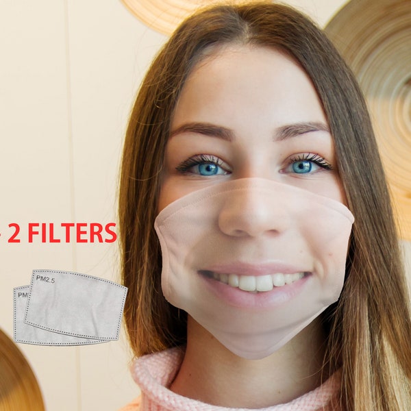 Realistic Face Mask - Etsy