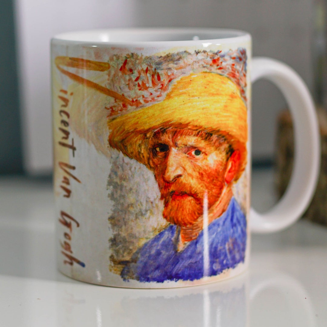 Vincent Van Gogh, Self-portrait With Straw Hat Mug, Van Gogh Atwork Mug ...