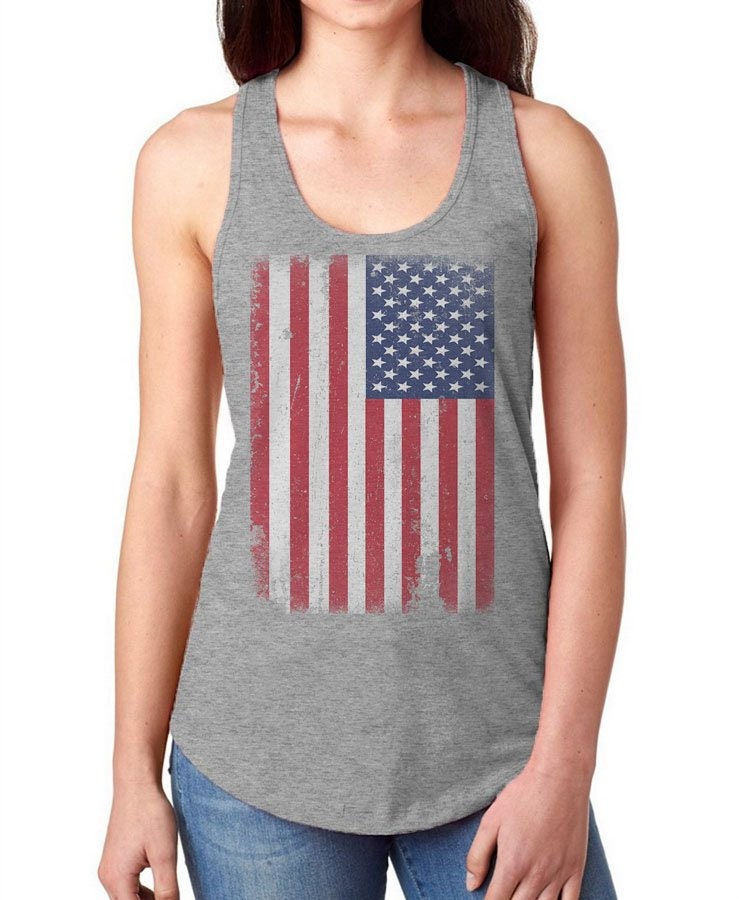 American Flag Vintage Style Tank for Menwomen Dad Mom | Etsy