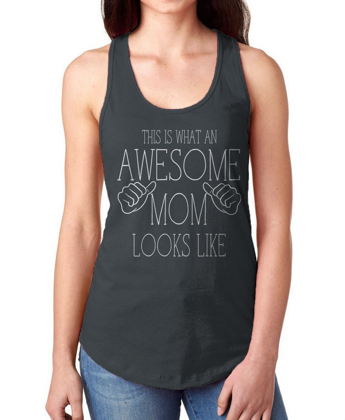 This Is What An Awesome Mom Looks Like 5 Funny Graphic Tee Etsy